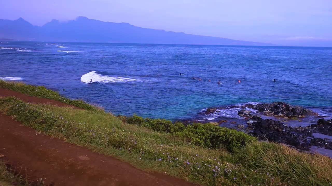 1-Hour Distant Surfers in the Pacific – Relaxing Silent Ocean Loop ...